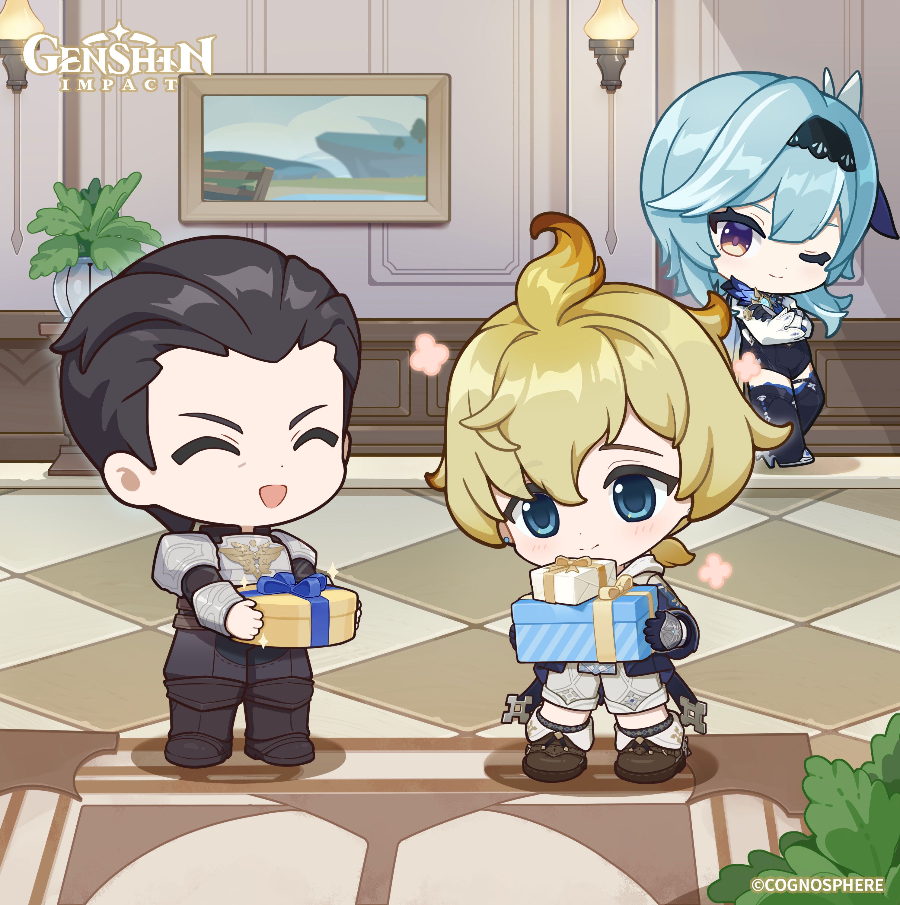 Mika Schmidt and Eula Lawrence ️ ️ Knights of Favonius Genshin Impact ...