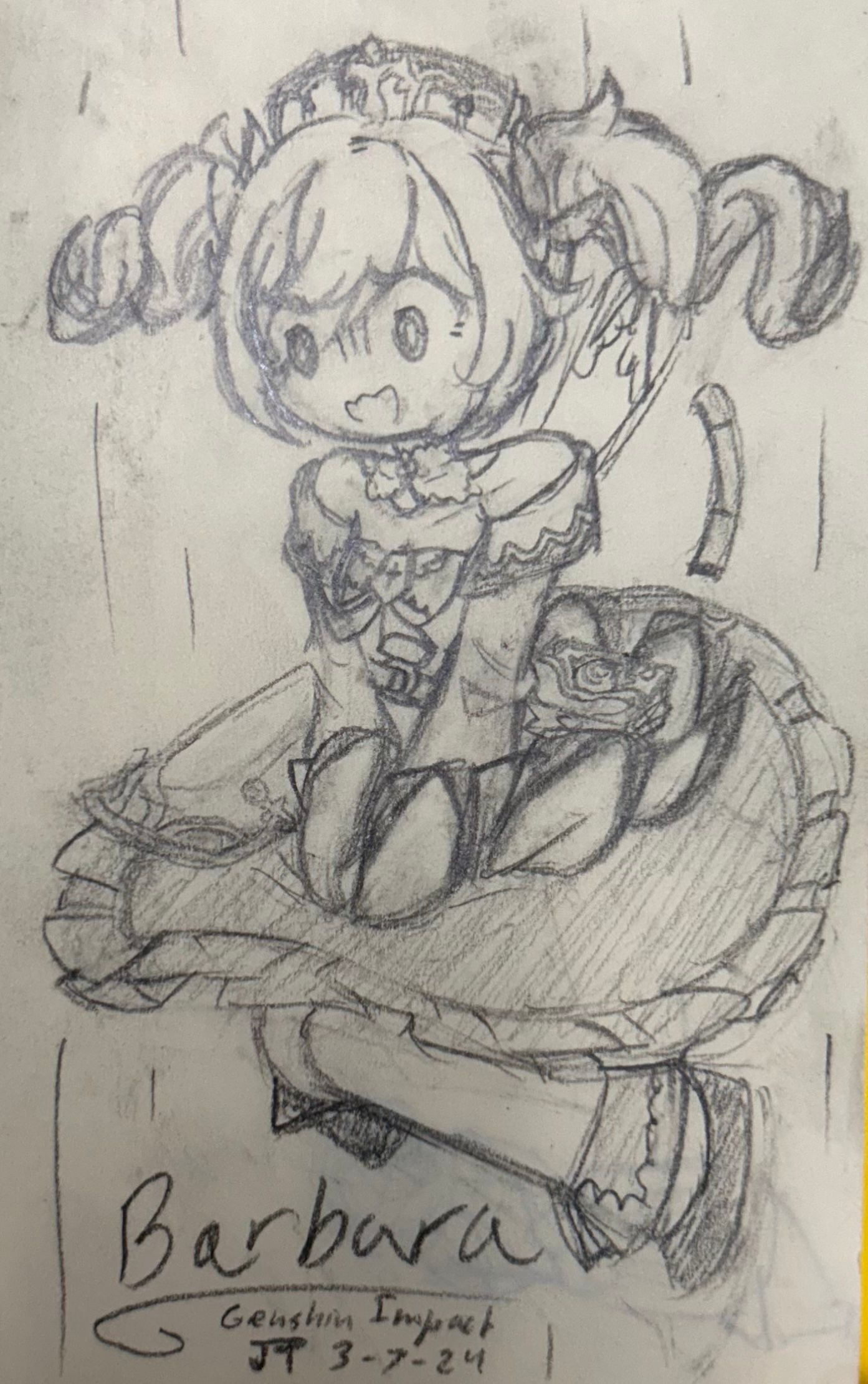 Barbara!! (Drawing) Genshin Impact | HoYoLAB