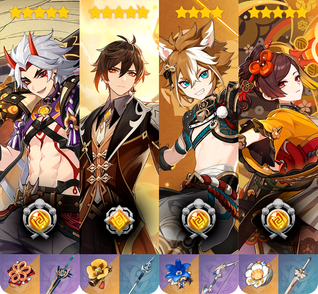 [4.5] Rotation ֎ -Mono Geo Itto - ֎ Itto Zhongli Gorou Chiori Genshin ...