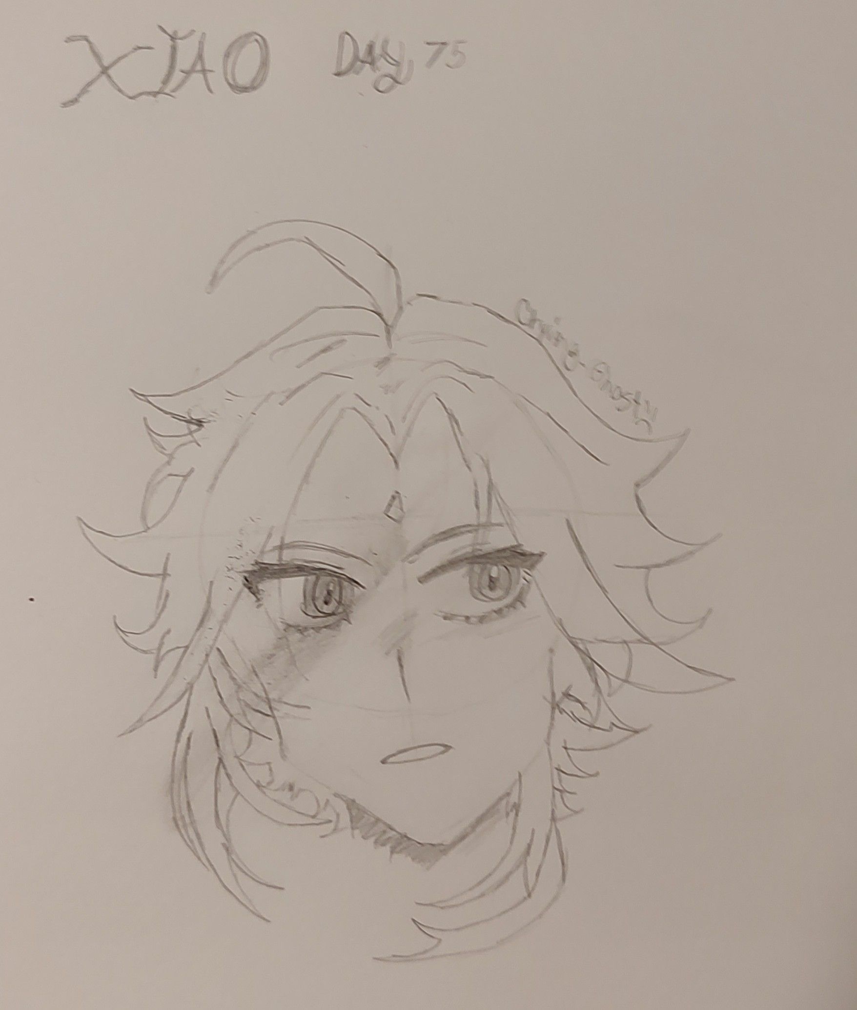 DAILY DRAWING DAY 75{Xiao} Genshin Impact | HoYoLAB