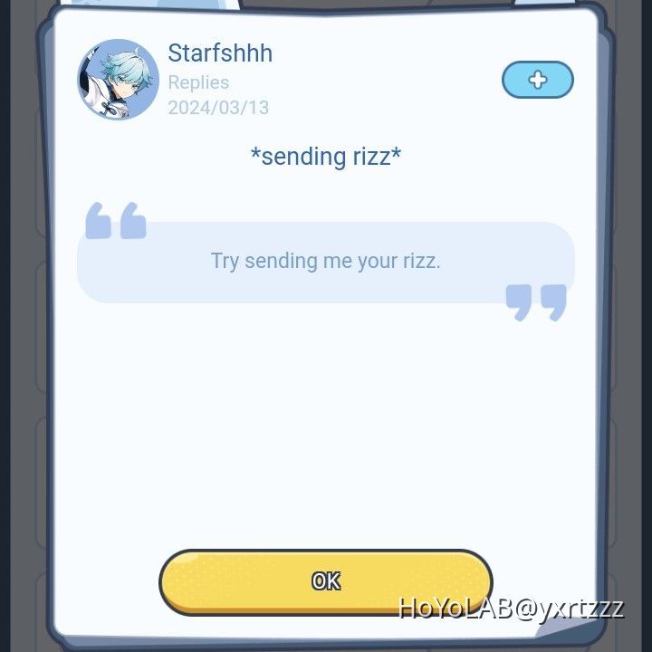 Omg you guys are so good at rizzing (not the chongyun's pfp XD) | HoYoLAB
