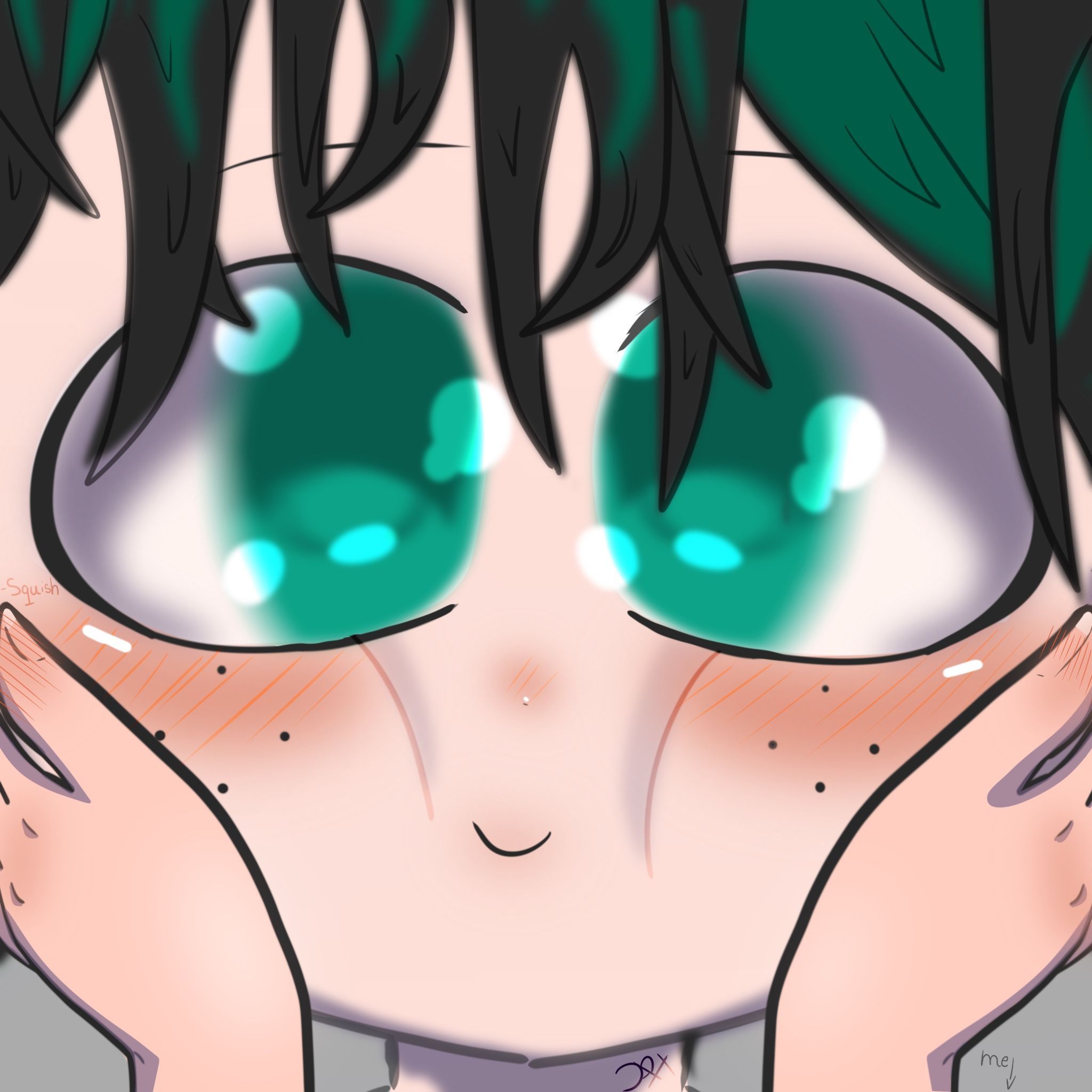 Drew mochi cheeks Deku! | HoYoLAB