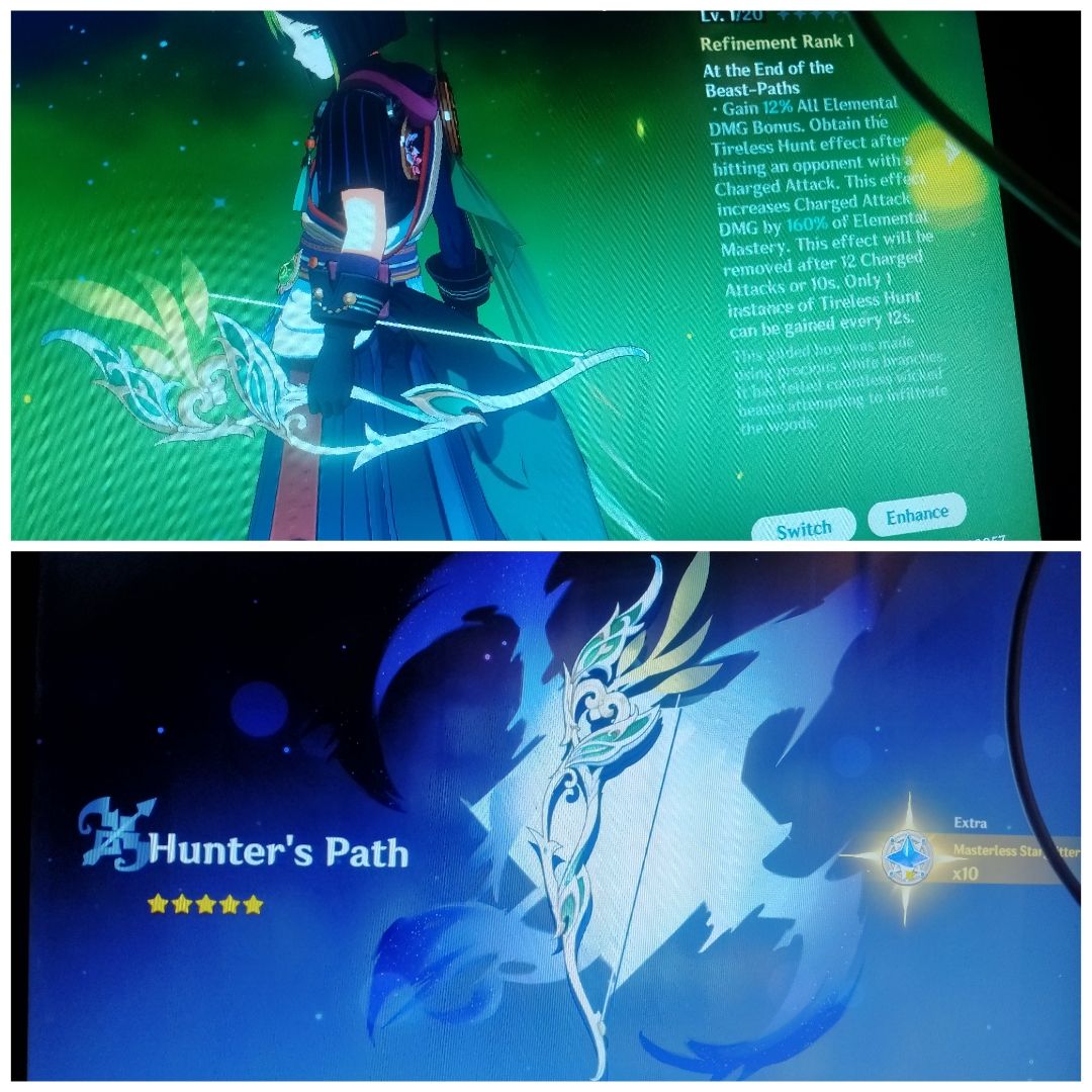 I can hear 'em saying "NO! HUNTER'S PATH IS NOT RARE ANYMORE" Genshin ...