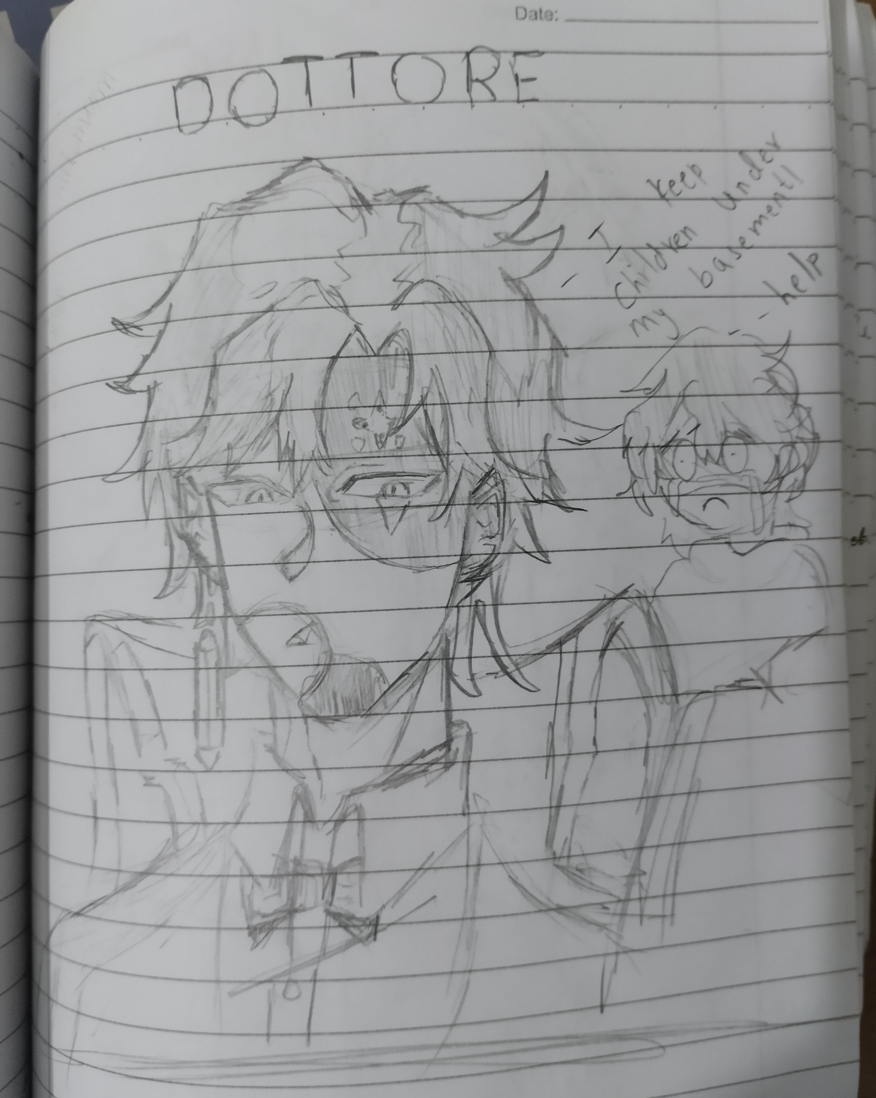 random dottore drawing I made🫶😍 ( used reference for dottore) Genshin ...