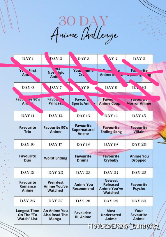 30 Day Anime Challenge Day 11 | HoYoLAB