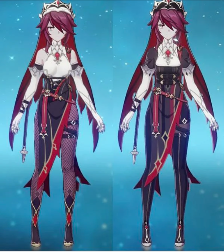 Which Rosaria Outfit do you like better? Genshin Impact | HoYoLAB