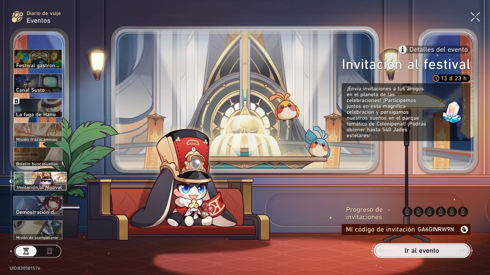 Invitación (festival) Honkai: Star Rail | HoYoLAB