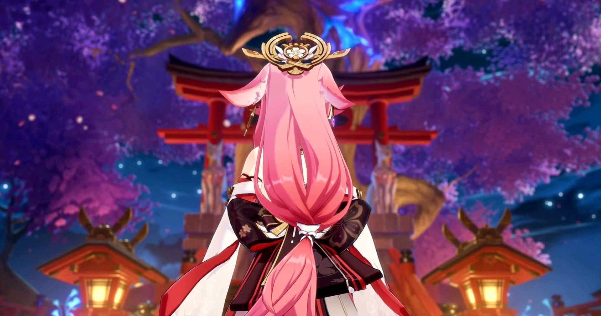 Lady Kitsune on a Moonless Night Genshin Impact | HoYoLAB