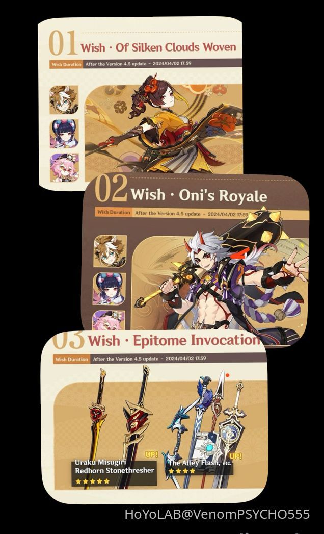 🚨4.5 phase 1 banners🚨 Genshin Impact | HoYoLAB