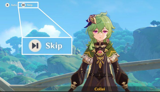 You can now skip dialogue in hangouts. Genshin Impact | HoYoLAB