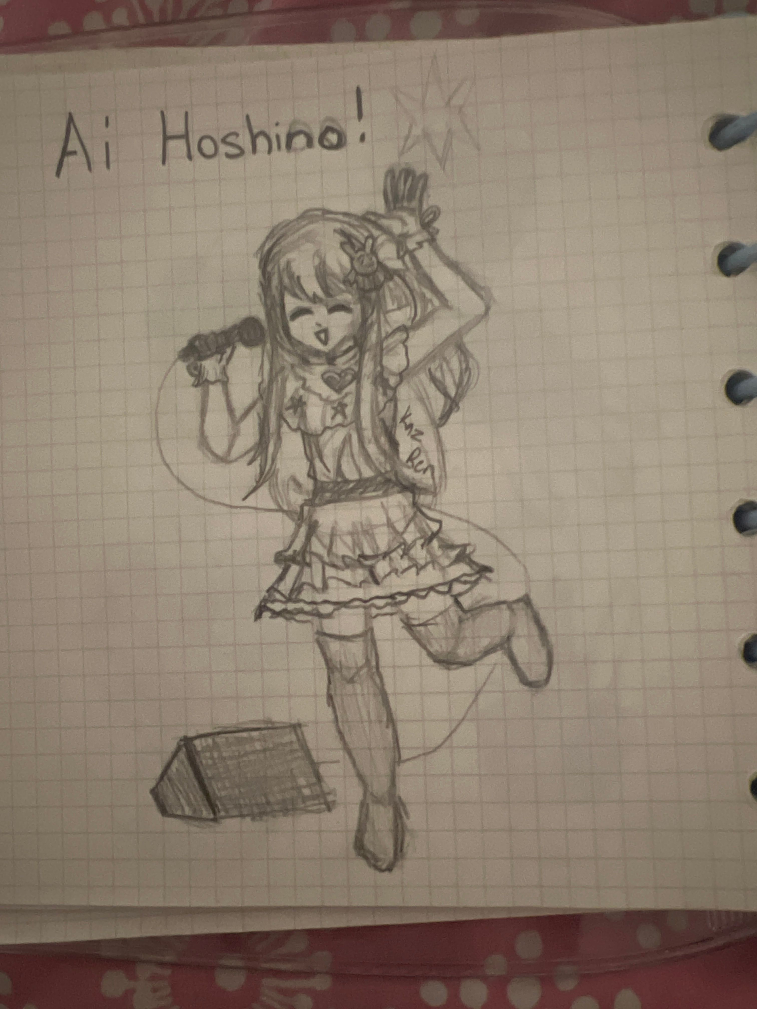 Off topic character but AI HOSHINO DRAWING!! | HoYoLAB
