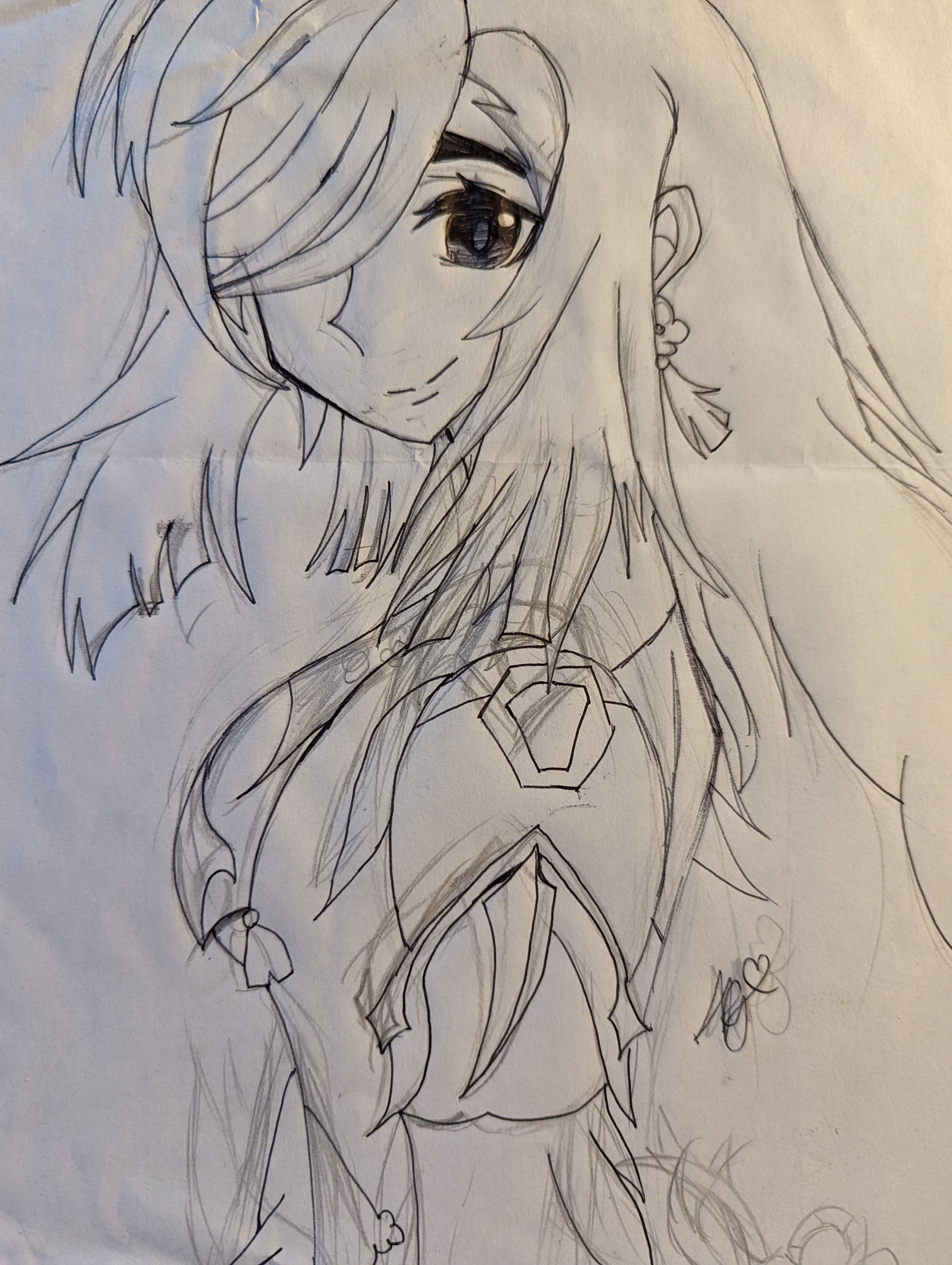 Shenhe sketch :) Genshin Impact | HoYoLAB