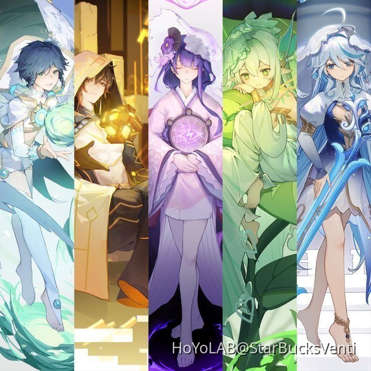 The (current) Archons Genshin Impact | HoYoLAB