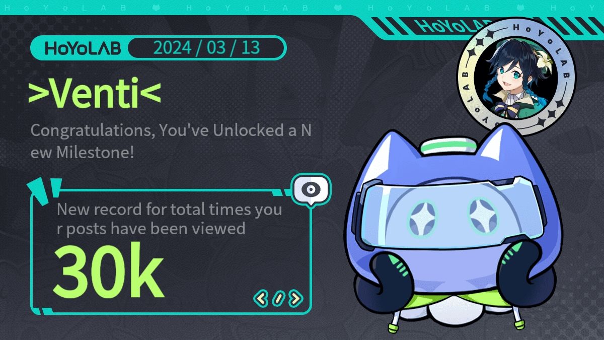 30k views! | HoYoLAB