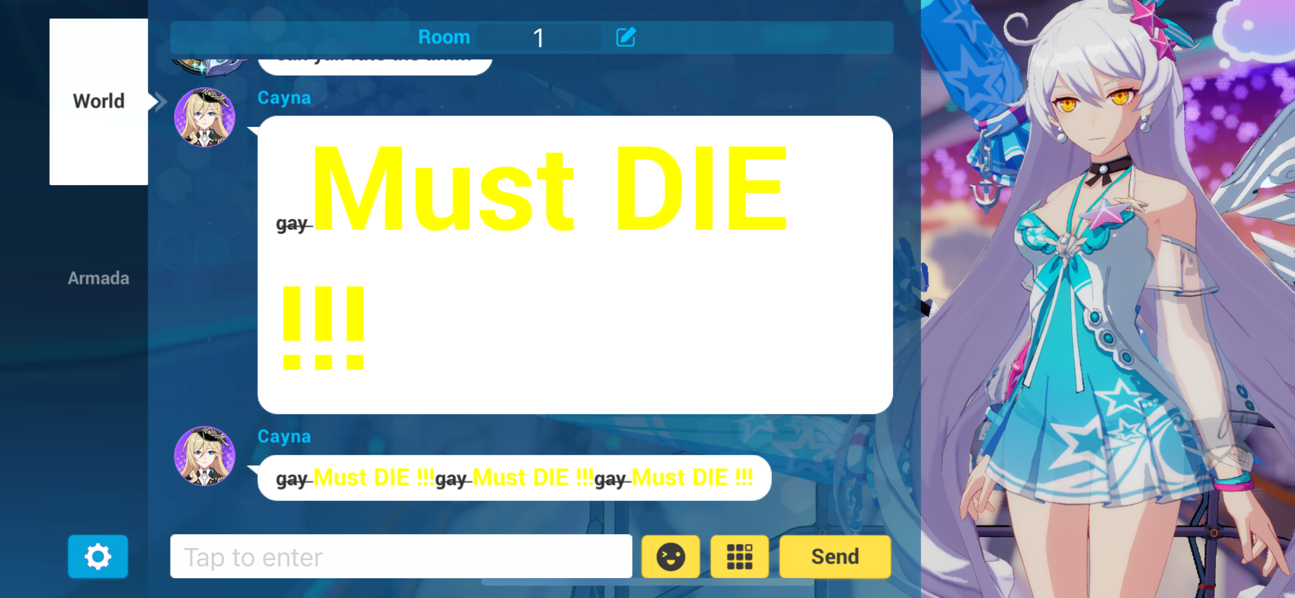 So uh… I’ll need help reporting him. Honkai Impact 3rd | HoYoLAB