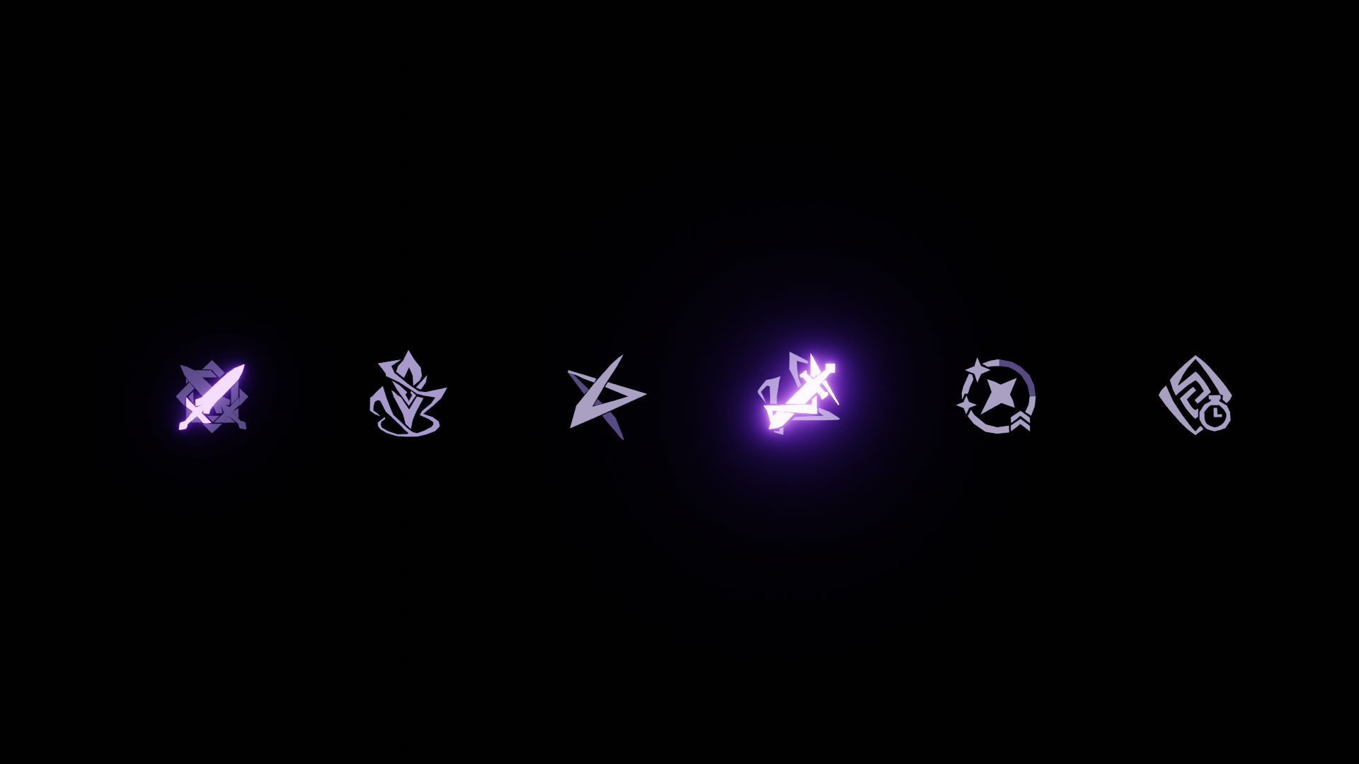 3D Models of the icons for Keqing's talents Genshin Impact | HoYoLAB