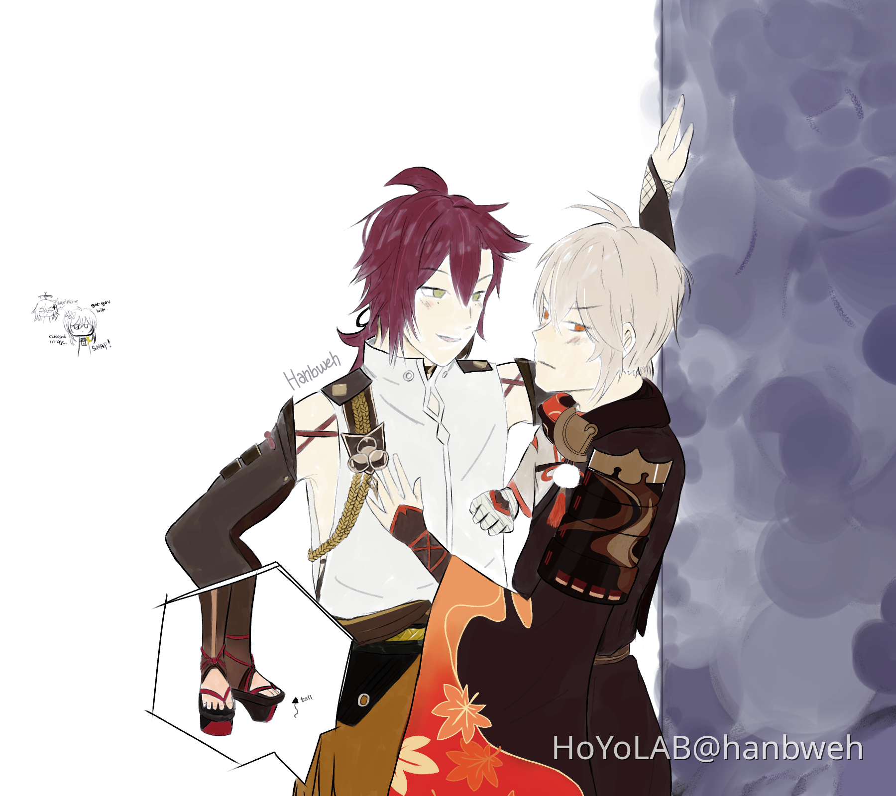 "Where are you going, Kaedehara?" | Heikazu Fan Art 🦌🍁 Genshin Impact ...