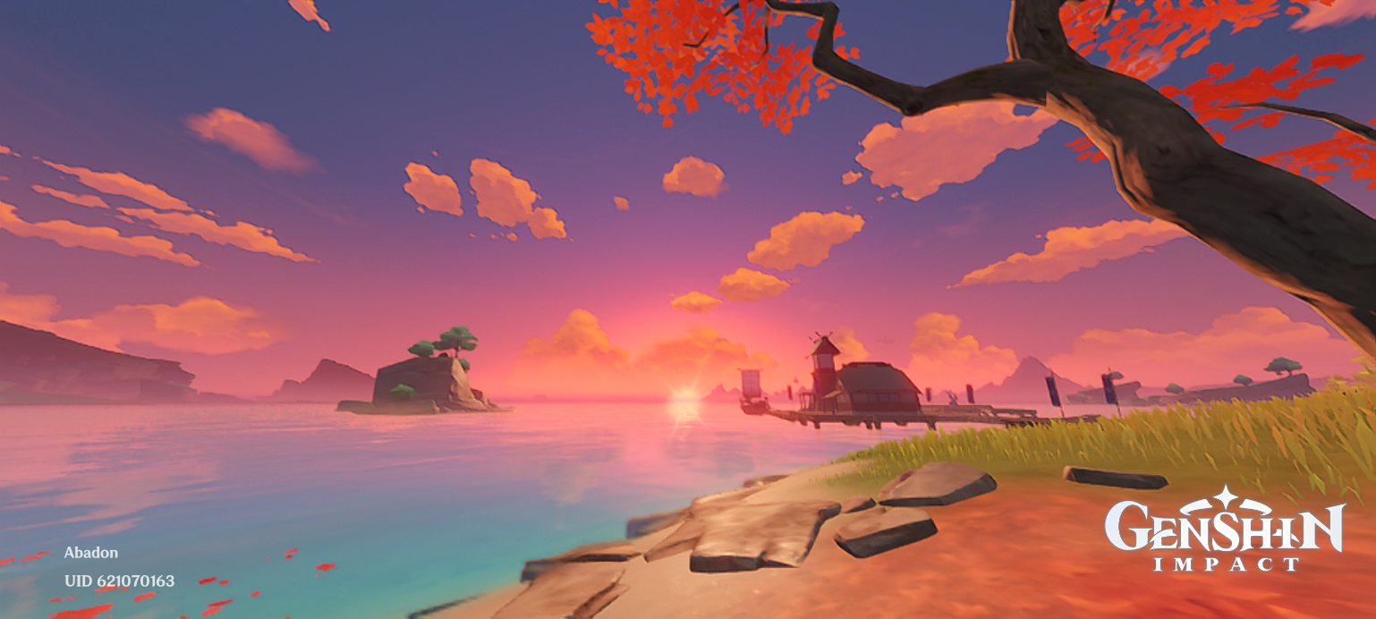 Inazuma sunset Genshin Impact | HoYoLAB