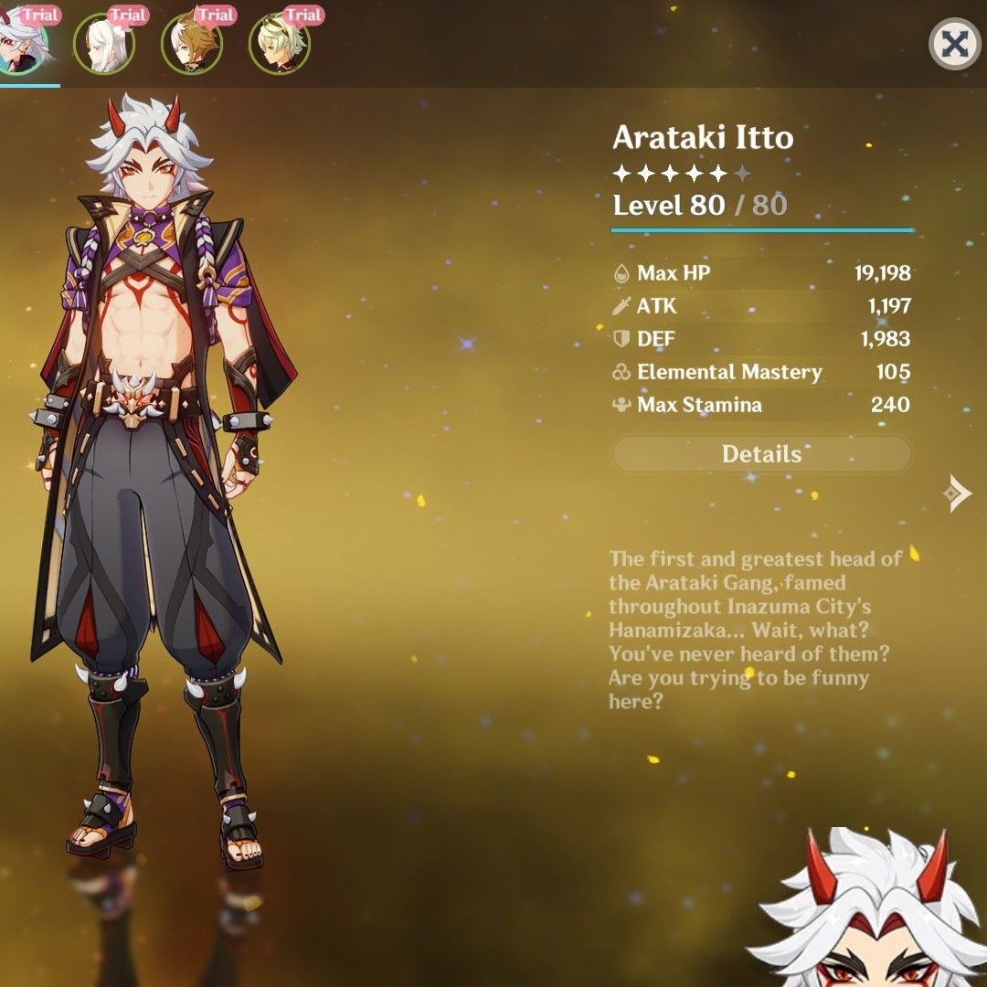 I find the way Hoyo builds their trial characters very interesting ...