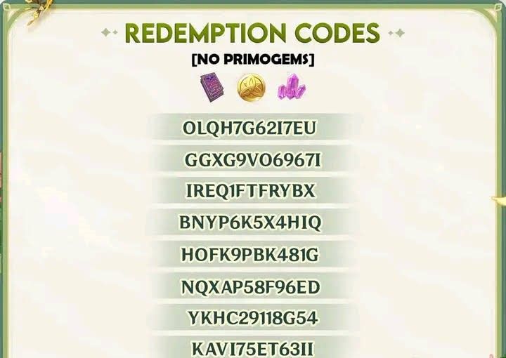 New Free Redeem codes Currently working Genshin Impact | HoYoLAB