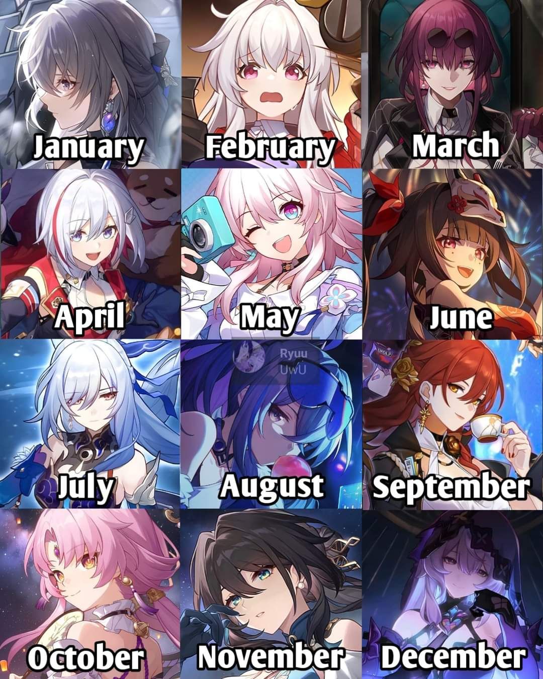 percaya zodiak? mending percaya waifu hsr (btw gw dapat black swan) 😁 ...