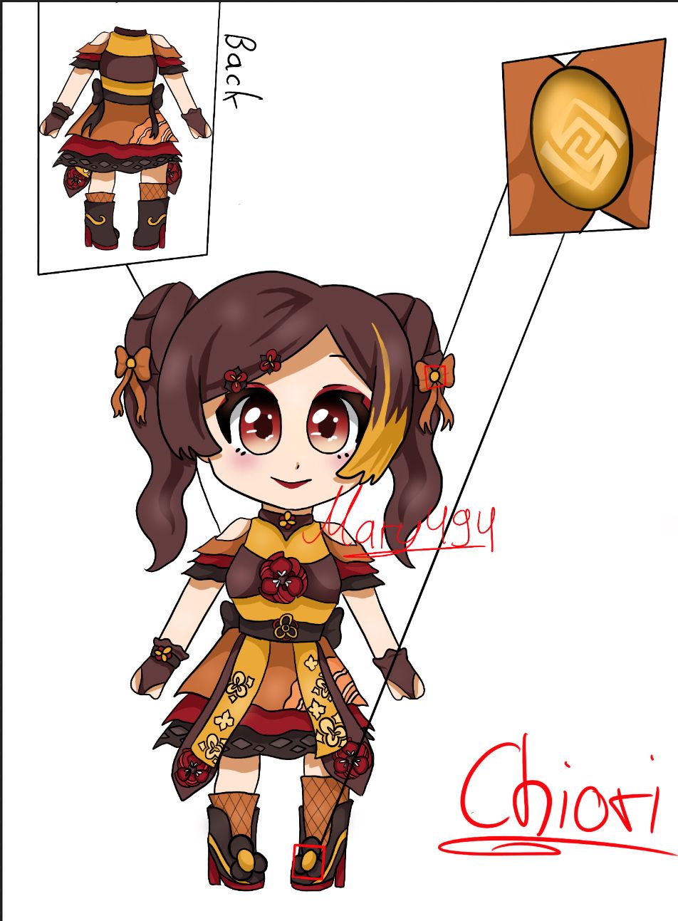 Chiori drawing Genshin Impact | HoYoLAB