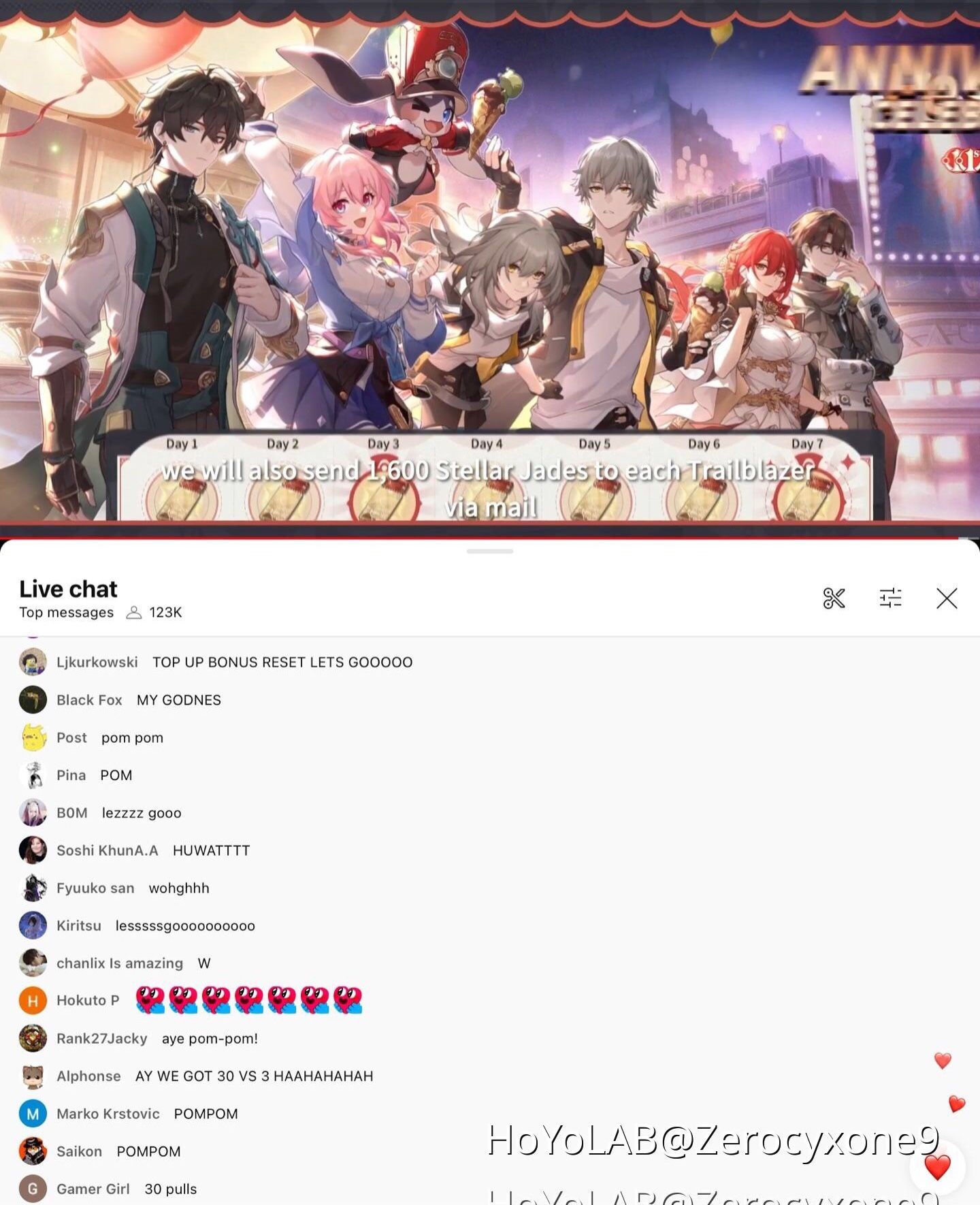 Mr. Dawei and HSR team 👑 GOATED for the Anniversary. Honkai: Star Rail ...