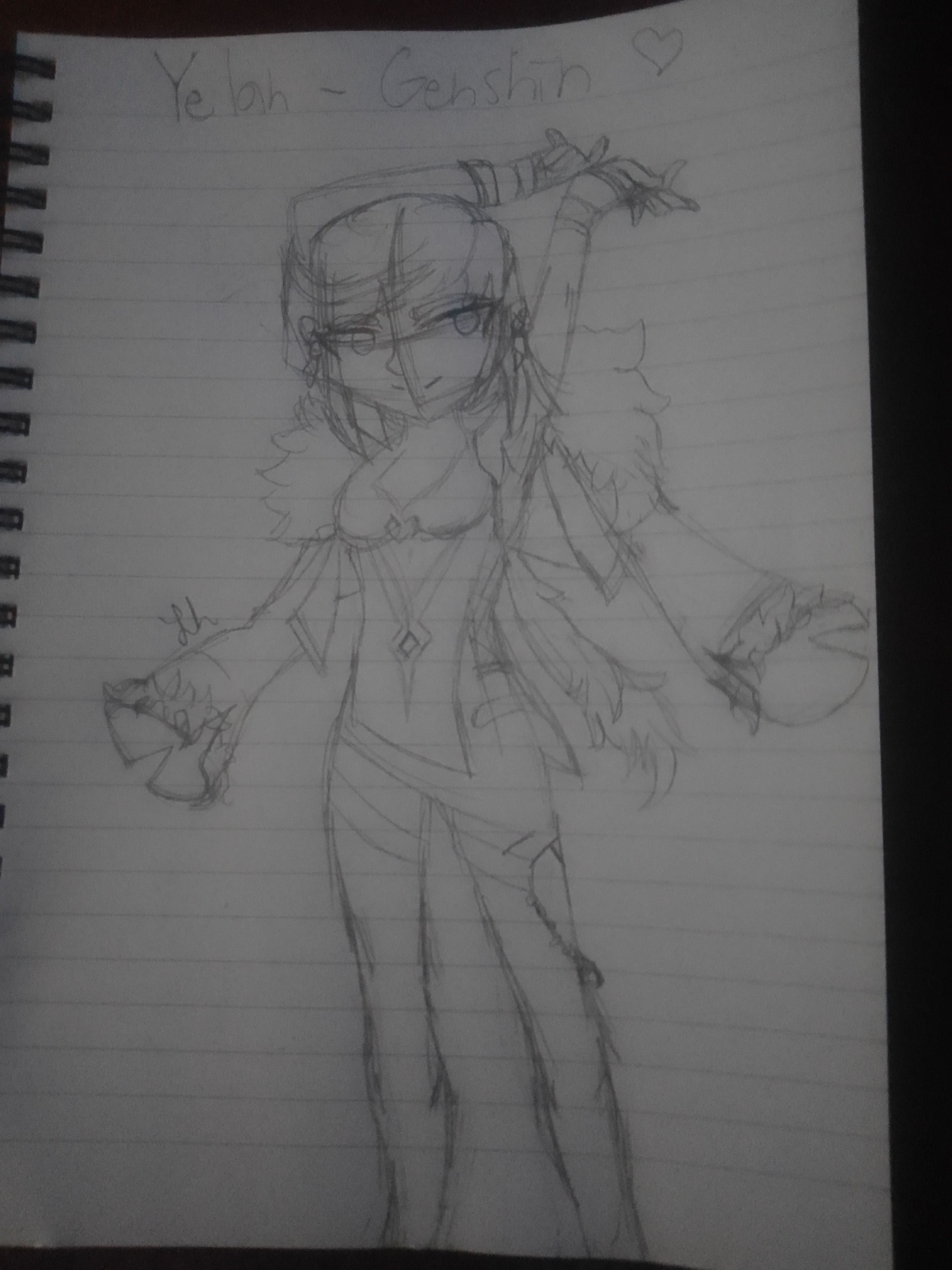 Yelan Drawing!! Genshin Impact | HoYoLAB