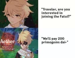 aether joins fatui but where is paimon??? Genshin Impact | HoYoLAB