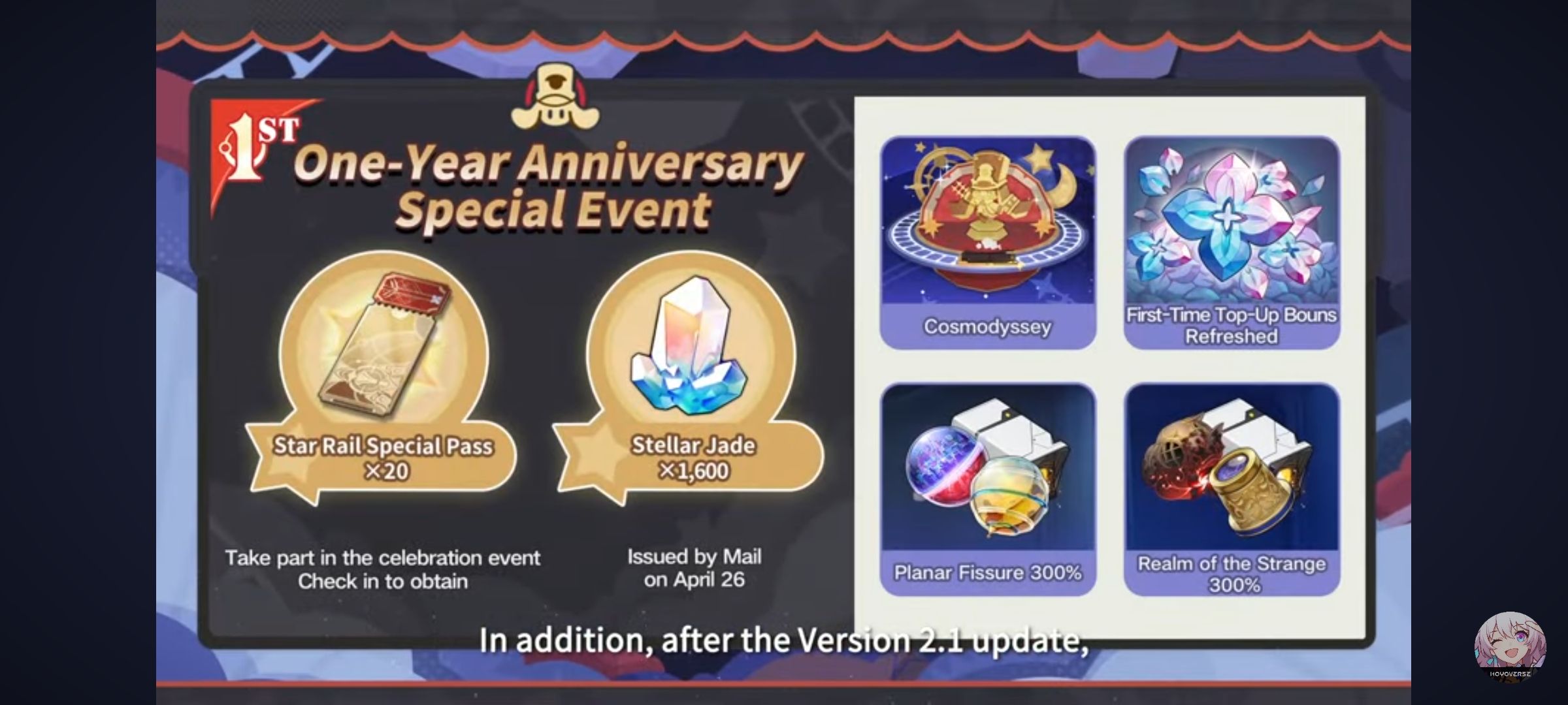 Anniversary 1st Reward Honkai: Star Rail | HoYoLAB
