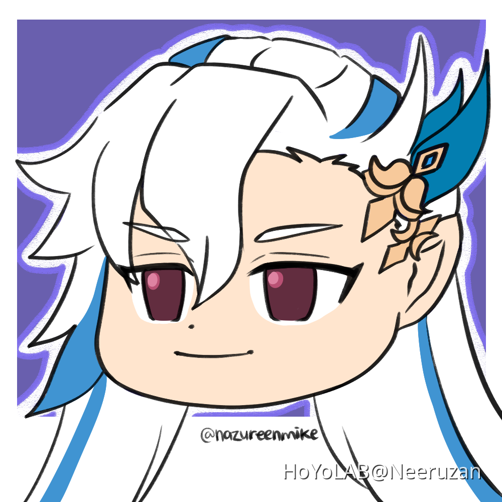 Day 168 until I reach Level 12: Simple chibi of Neuvillette! Genshin ...