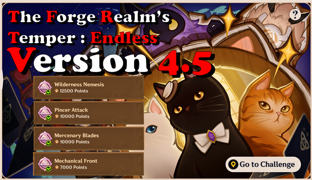 The Forge Realm's Temper 4.5 score 7000 - 12500 pts | Genshin Impact ...