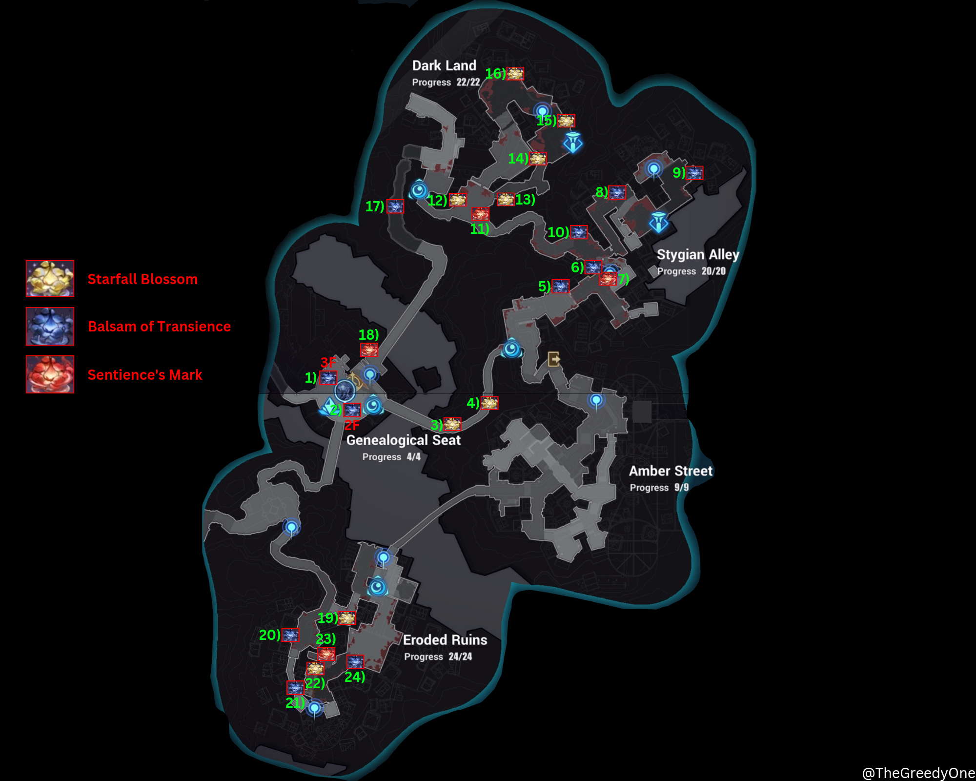 Langqiu Flower Location Guide - Part 2 Chapter 1 Honkai Impact 3rd ...