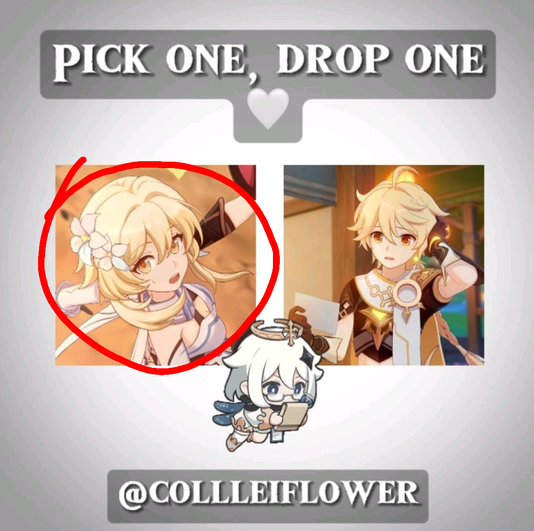 Pick one, drop one! with Paimon. Genshin Impact | HoYoLAB