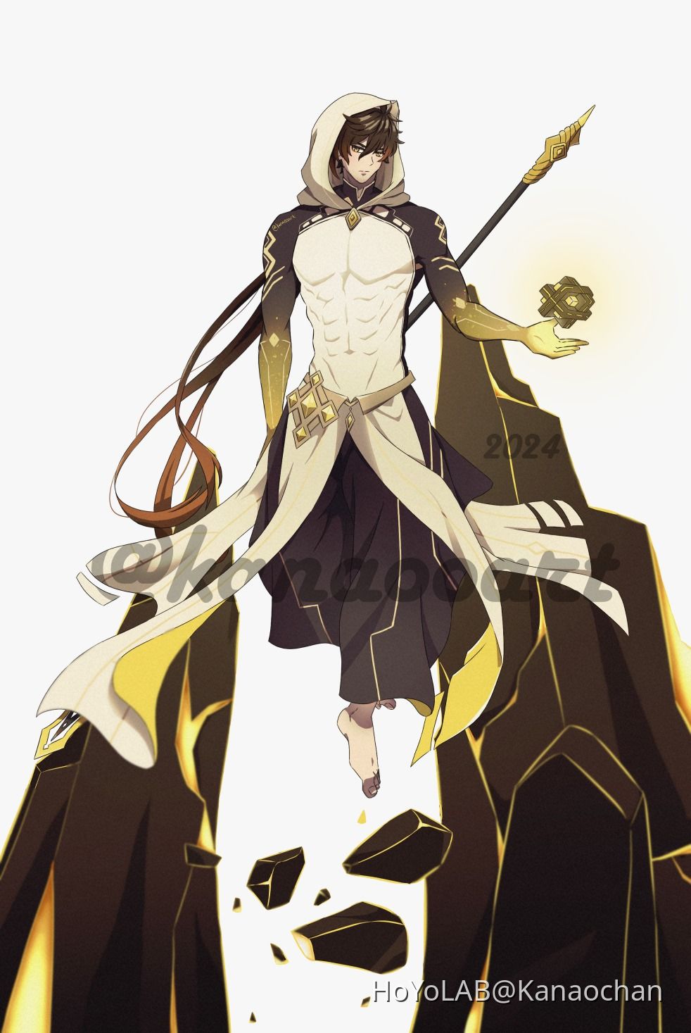 Zhongli in archon outfit Genshin Impact | HoYoLAB