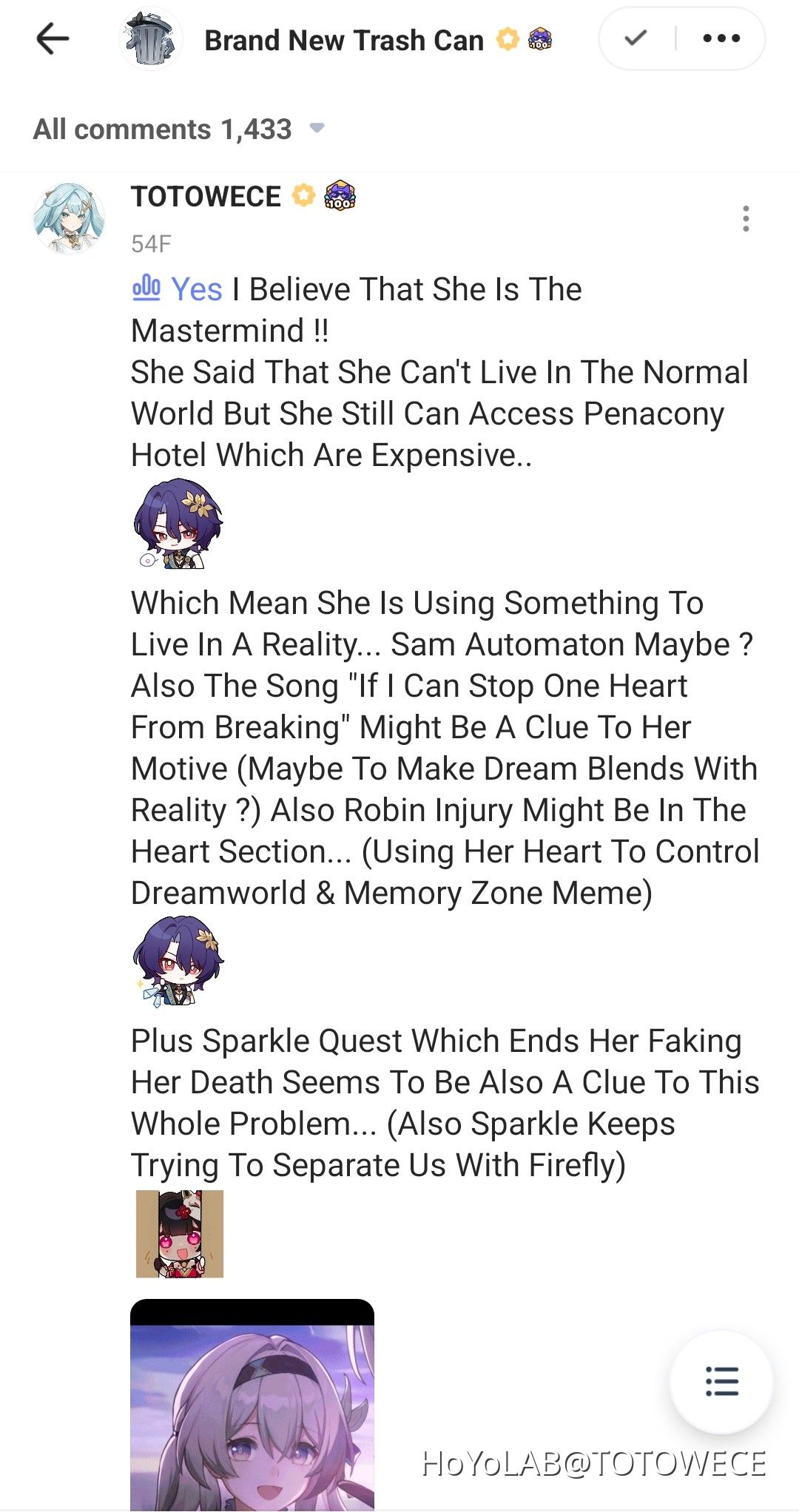 Okay... Any Speculation For Penacony Story ? 🤔 (Also A New HSR Avatar ...