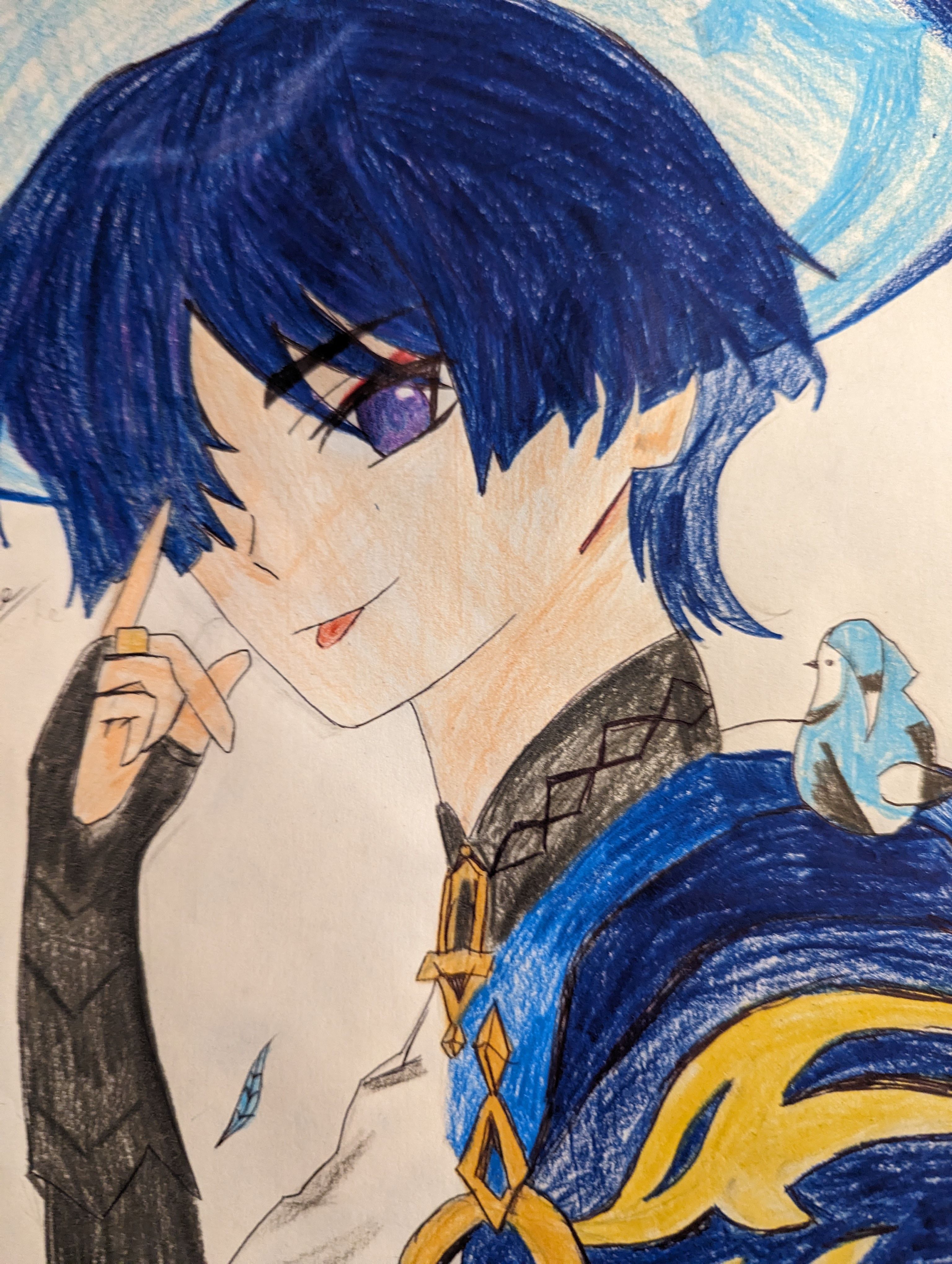 Scaramoche drawing! :) Genshin Impact | HoYoLAB