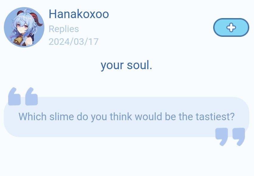 I think it'd taste pretty good too 🤔 | HoYoLAB