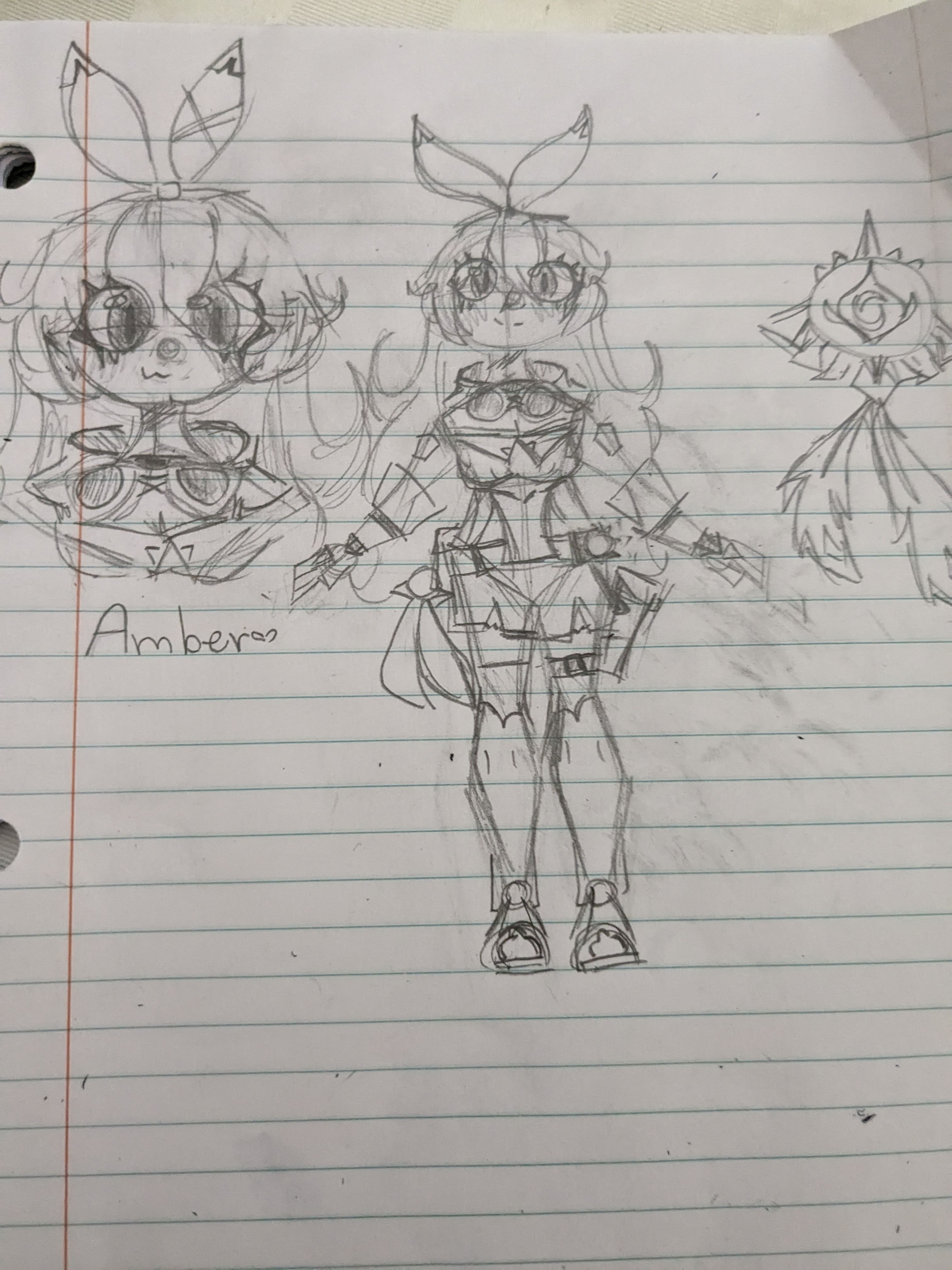 Drawing Every Genshin Character (Day 2: Amber) Genshin Impact | HoYoLAB