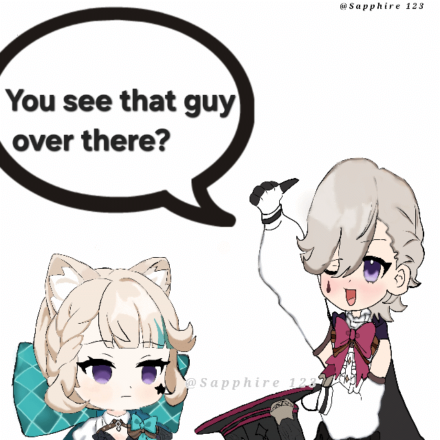 What is happening on with Lynette's brother (gif by me ) Genshin Impact ...