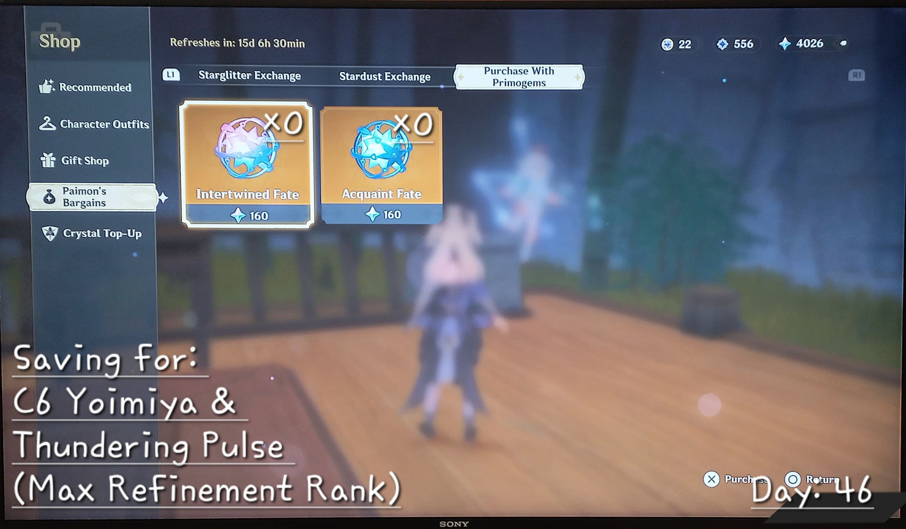 Saving for C6 Yoimiya & Thundering Pulse (Max Refinement Rank) Day: 46 ...