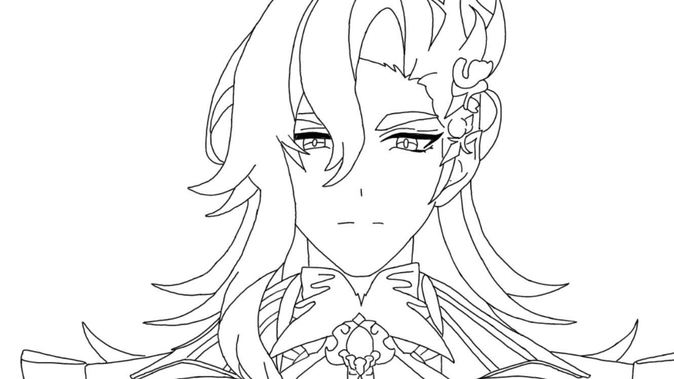 Outline Neuvillette Genshin Impact | HoYoLAB