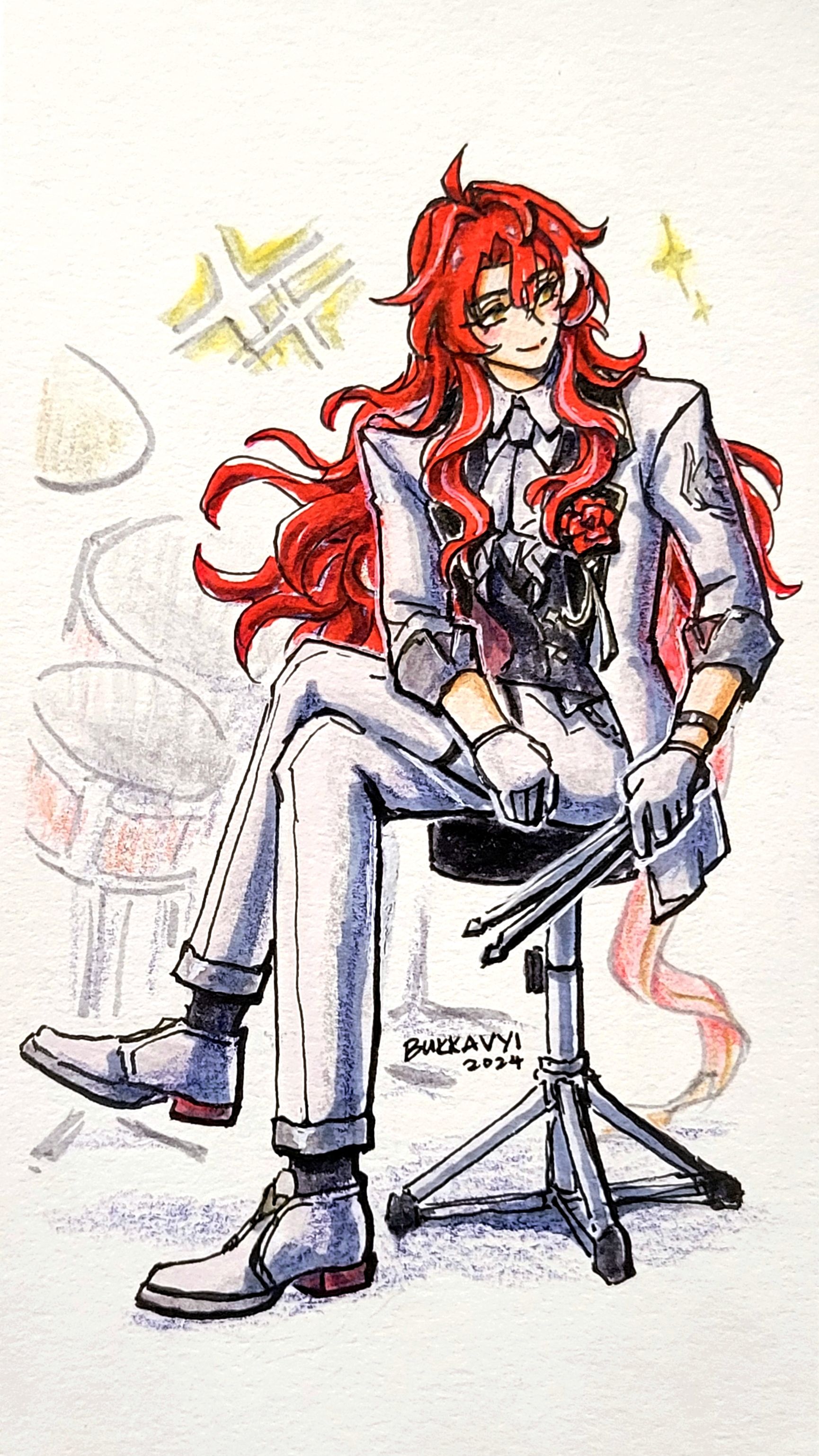 Drummer Argenti | fanart HSR 20240317sun Honkai: Star Rail | HoYoLAB