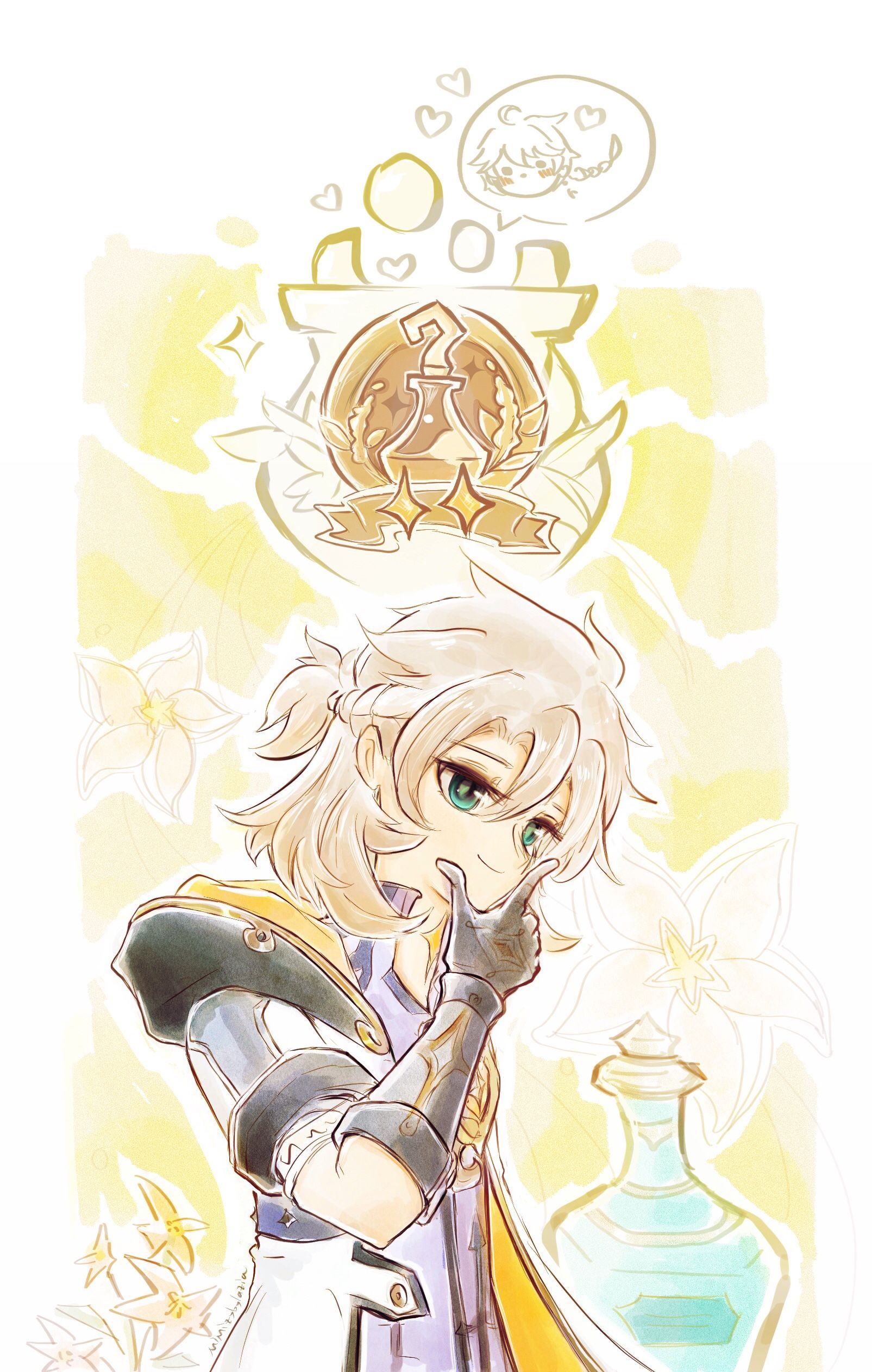 Status : Calx ( Albedo is teasing Aether from his lab :) Genshin Impact ...