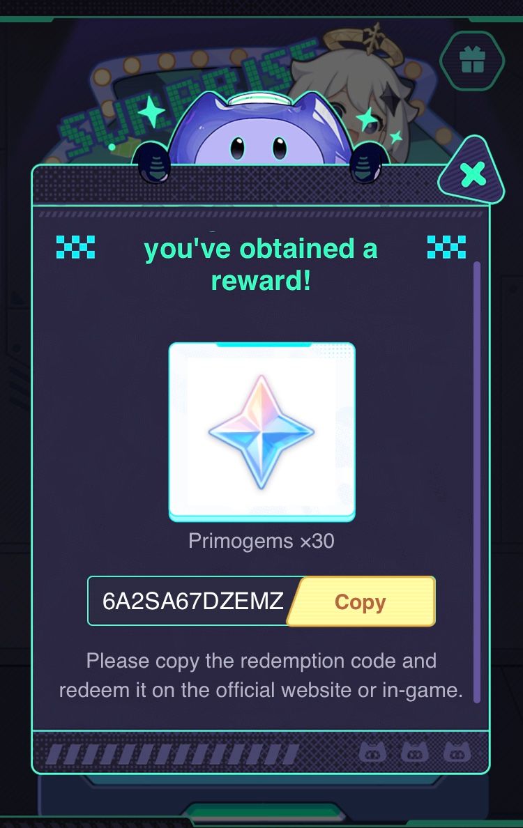 Anyone want this primogem code from traveling mimo ? Genshin Impact | HoYoLAB