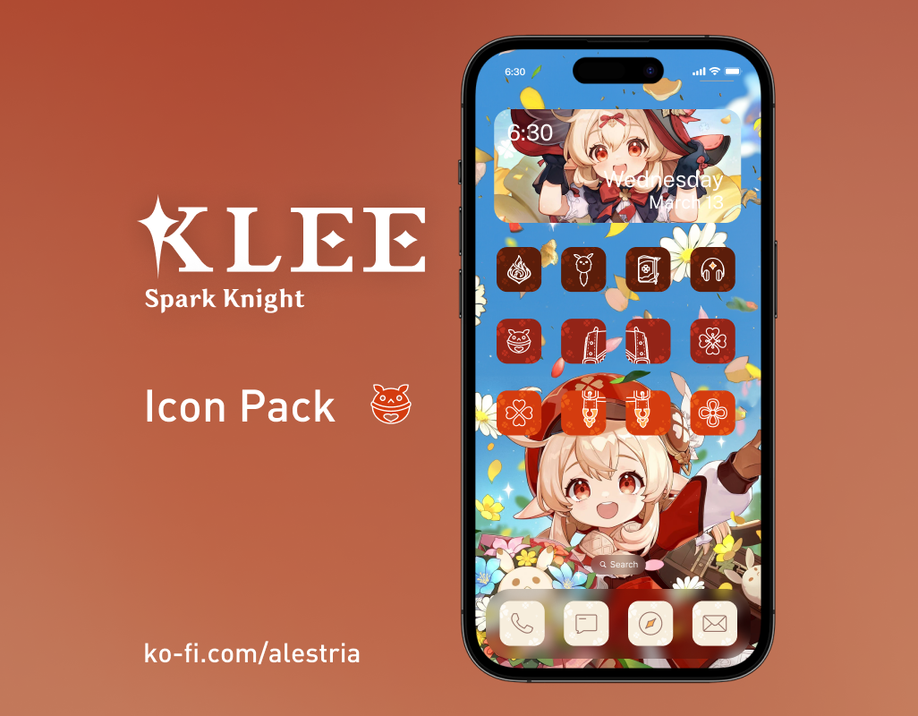 💥 Klee’s Explosive Icons for Your Device! 💥 | Custom Klee App Icons ...