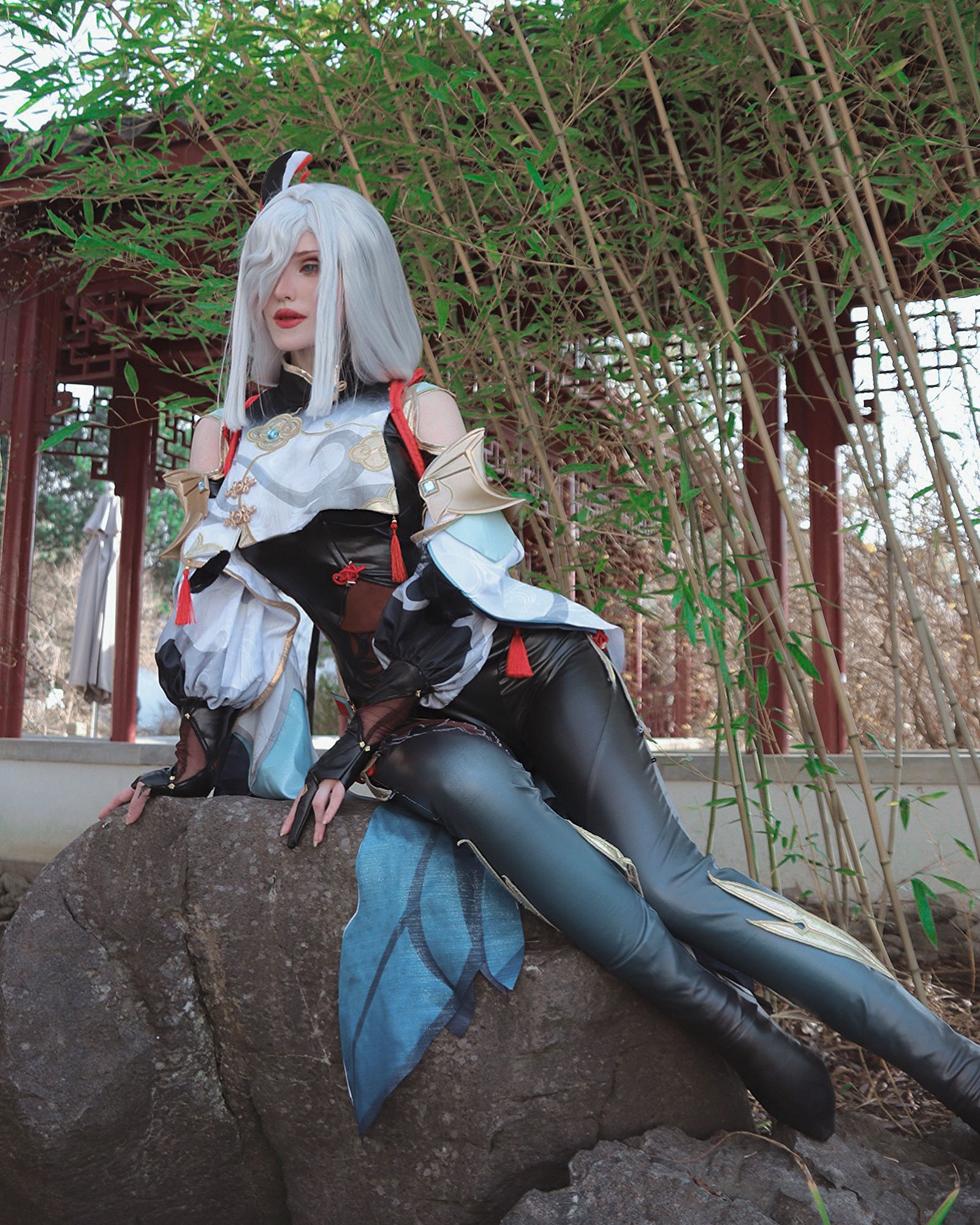 some more Shenhe Cosplay pics 💙 Genshin Impact | HoYoLAB