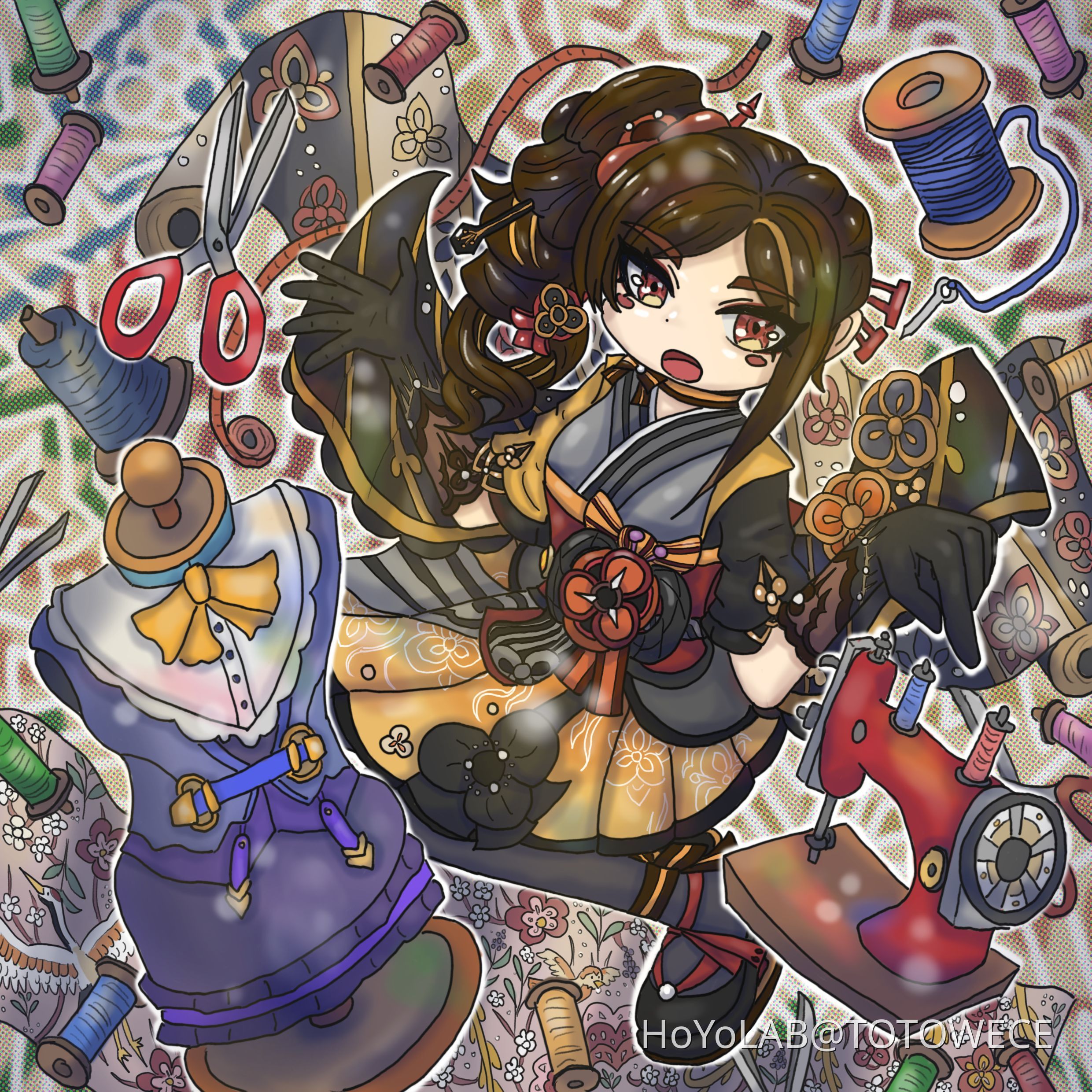Chibi Chiori In Action !! 🧵🪡 Genshin Impact | HoYoLAB