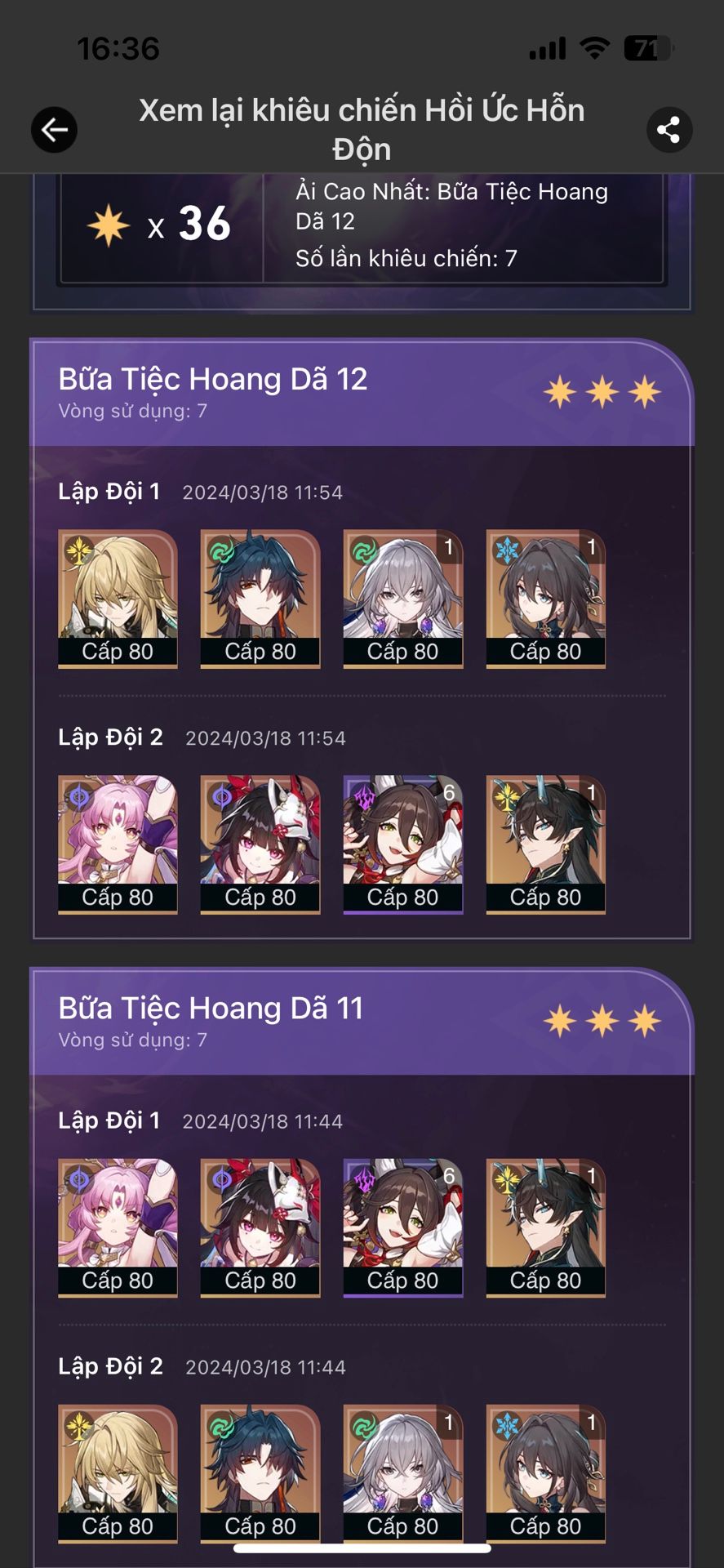 Full form 2 team MOC Honkai: Star Rail | HoYoLAB