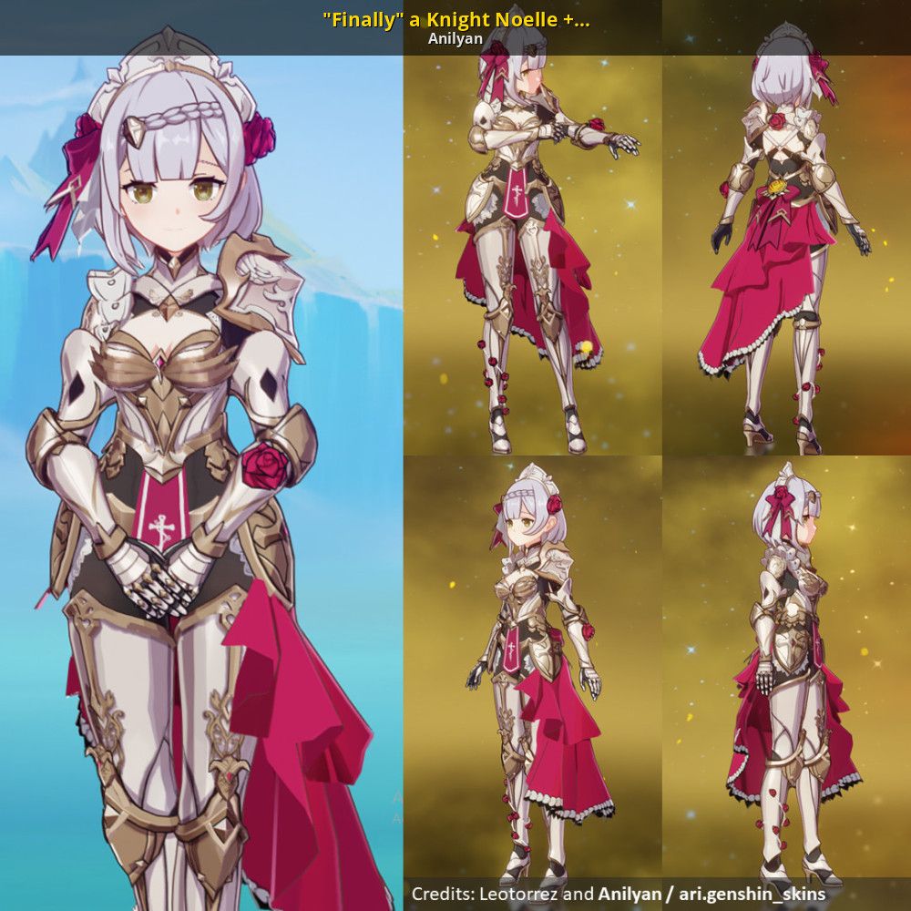 custom Noelle skin! (Nights of Favonious uniform) "Knight's recap ...